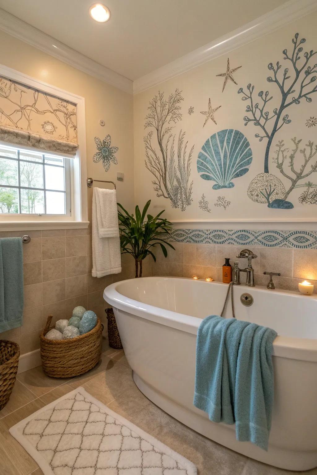 16+ Stylish Wall Decals for Bathroom Ideas - Heatherlight