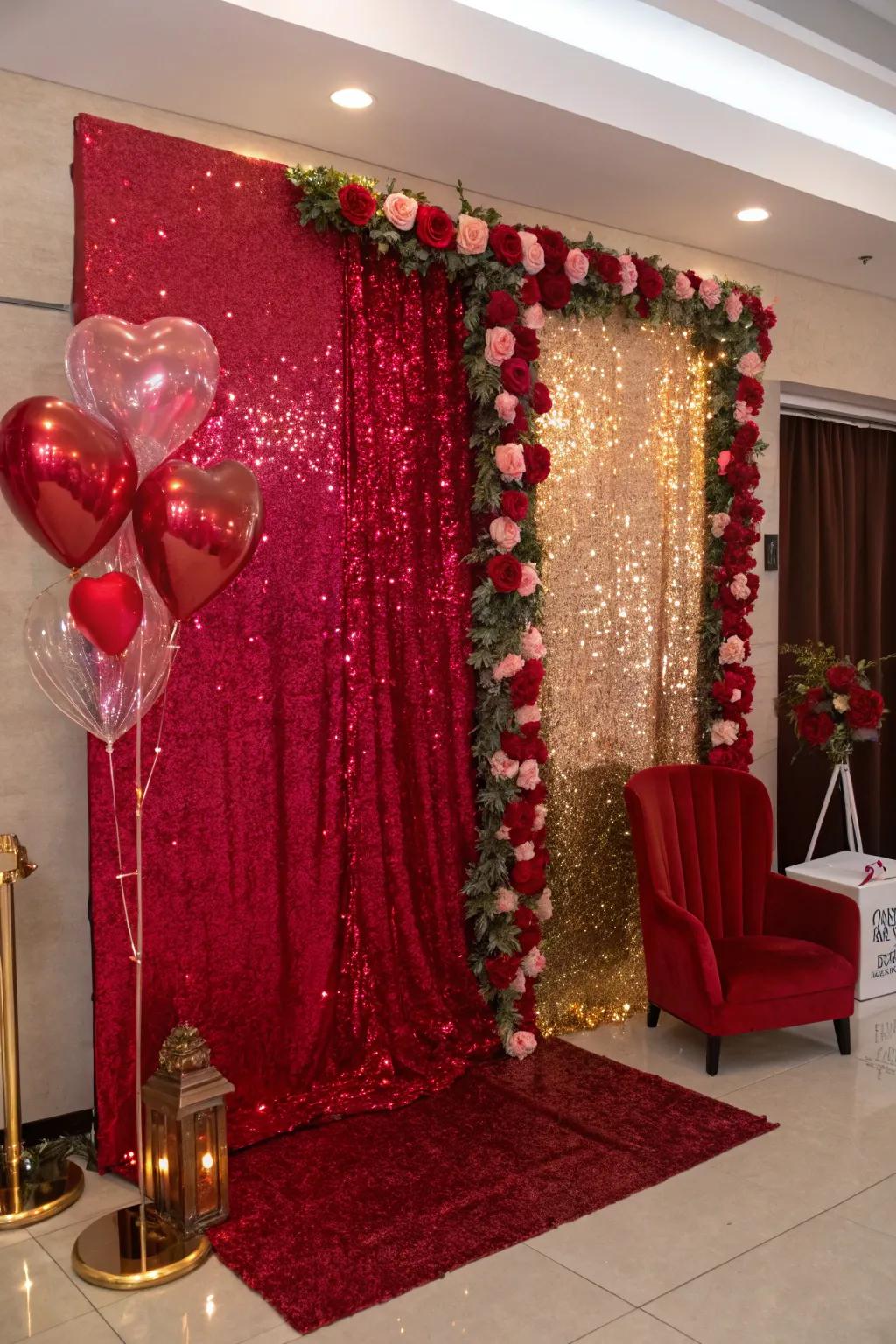 8+ Charming Backdrop Ideas for Valentine's Photo Booths - Heatherlight